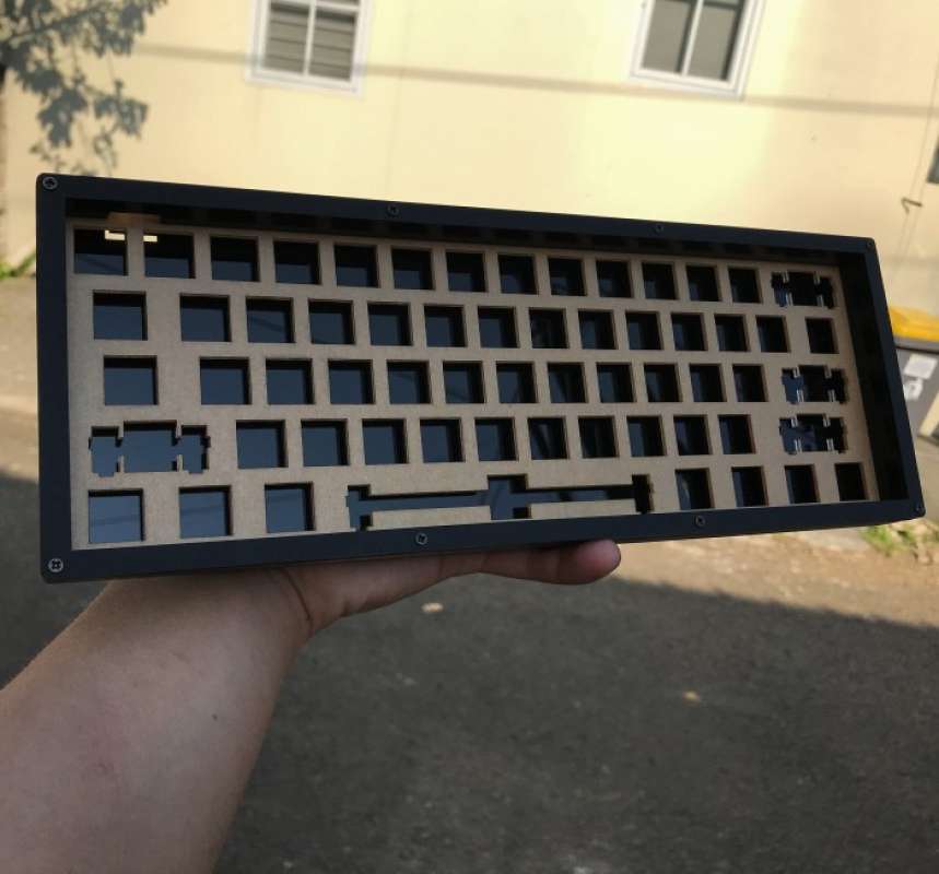Promo Custom Case Acrylic Fantech Maxfit61 + Plate Mechanical Keyboard ...