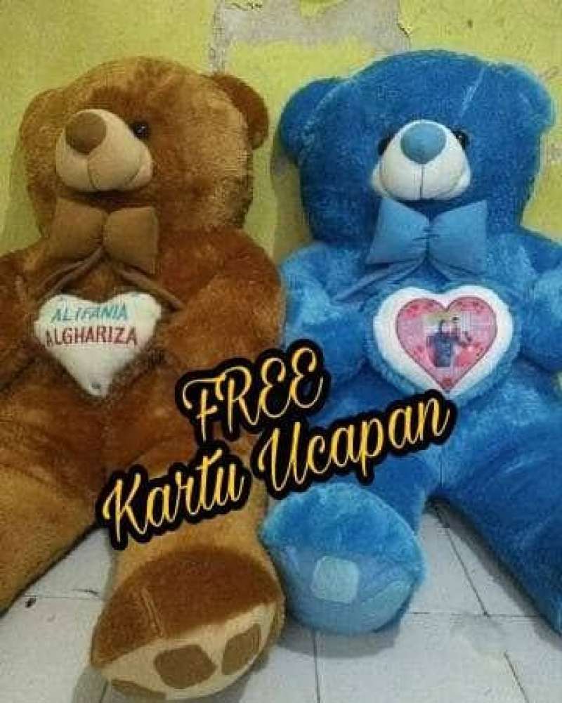 Promo Teddy Bear Raksasa 150Cm Custom Nama Diskon 26% di Seller Puas ...