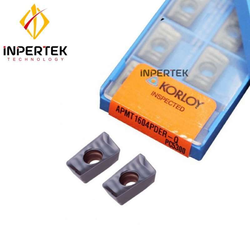 Jual Insert Apmt 1604 Pder-q Pc5300 Korloy Insert Milling Apmt 16 04 ...