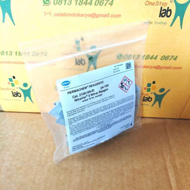 Promo Hach 21061-69 Nitraver 5 Nitrate Reagent Powder Pillows, 10 Ml ...