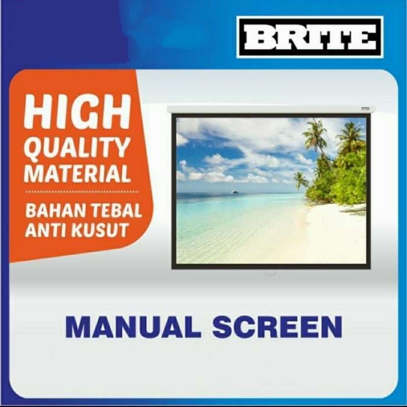 Jual Layar Proyektor Brite screen Manual 96 MAS2424 di Seller Cuanz ...