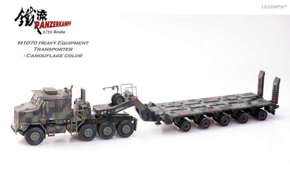 Jual Diecast Oshkosh M1070 Heavy Truck Transporter Tank 1/72 By ...