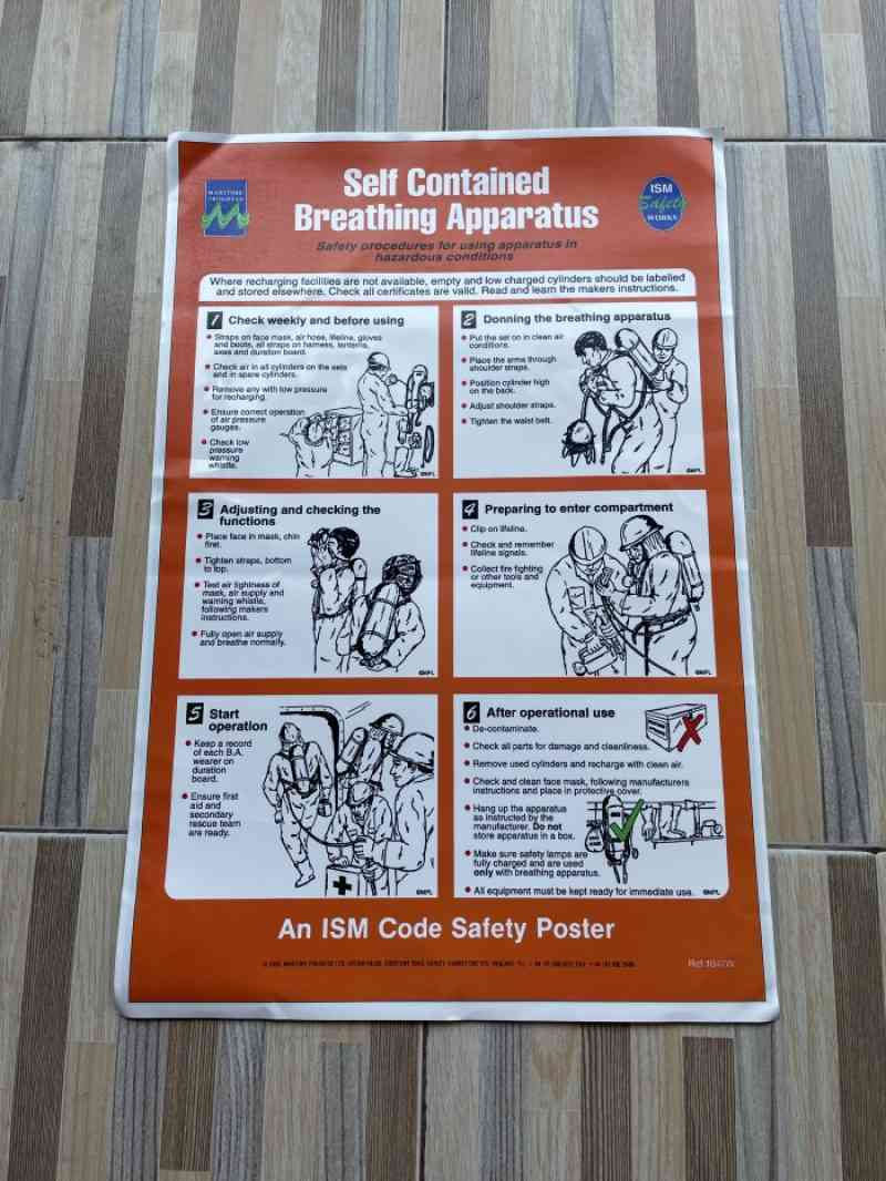 Promo Safety Poster Self Contained Breathing Apparatus Impa 331547 ...