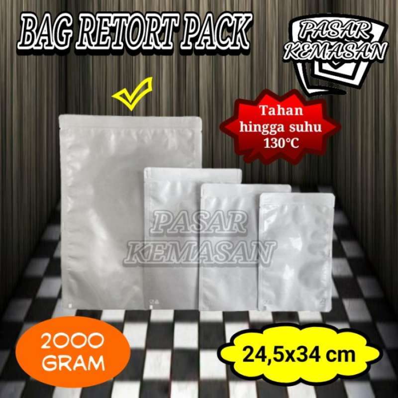 Promo BAG RETORT PACK 2 KG KEMASAN FOIL TAHAN PANAS-PRESTO KPACK Diskon ...