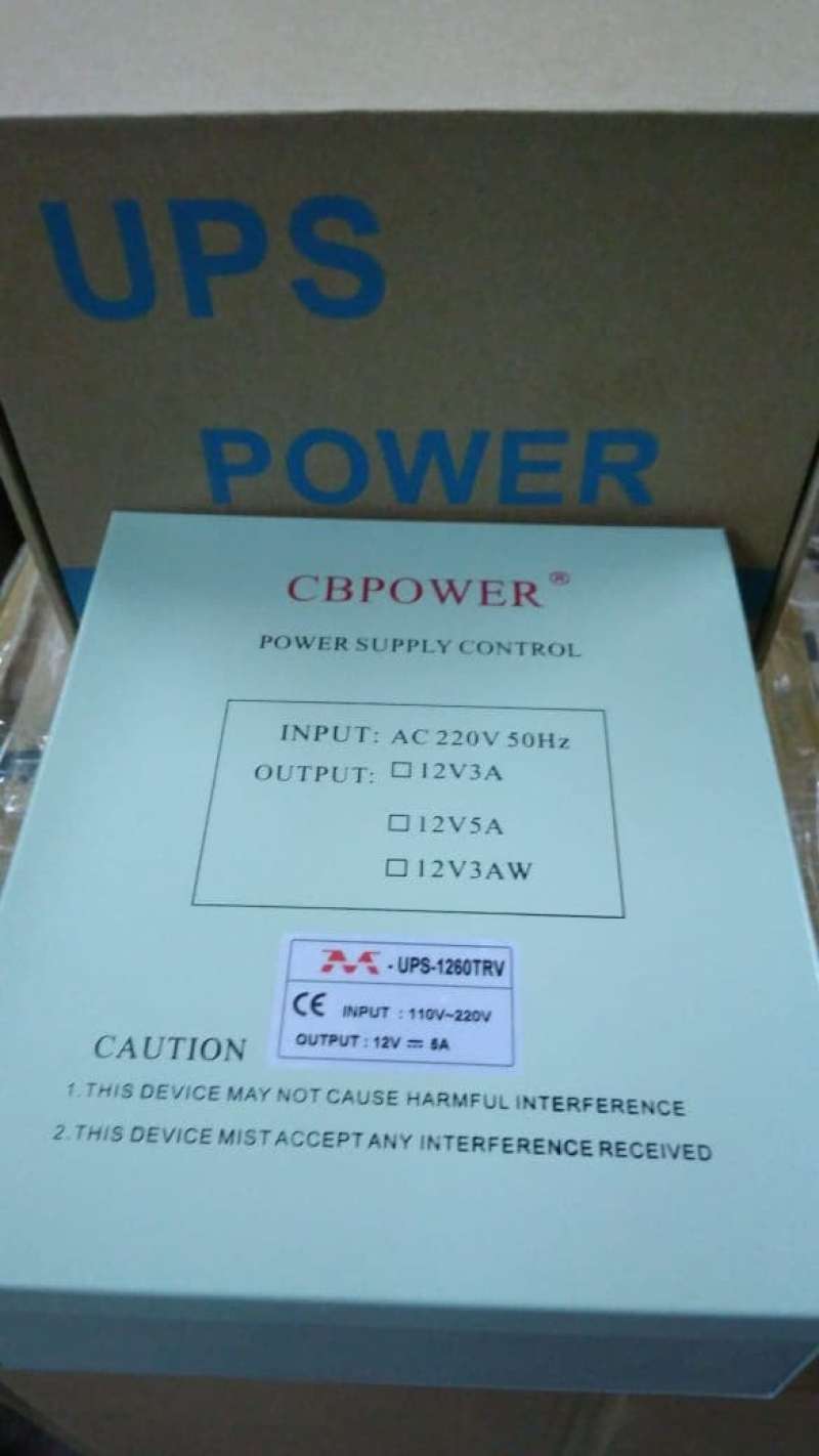 Promo Power Supply Control 12V 5A UPS Access Control Diskon 33% di Seller Diora Store - Tugu ...