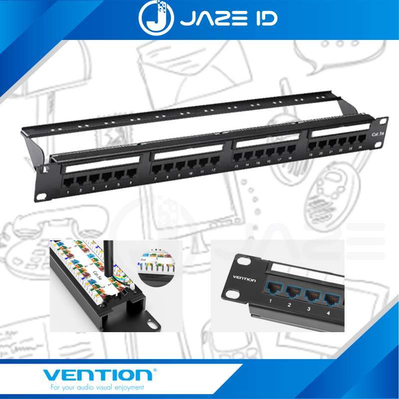 Jual Vention Network Patch Panel Gigabit Ethernet LAN RJ45 Wall Rackmount di Seller JAZE ID ...