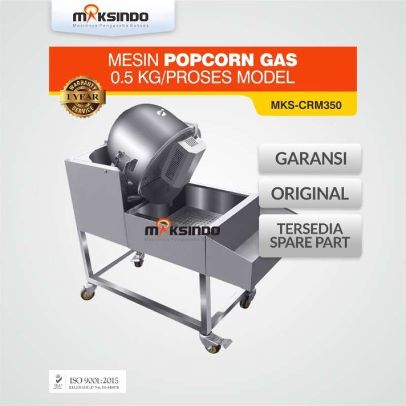 Jual Mesin Popcorn Gas 0.5 kg/proses Model MKS-CRM350 di Seller Haura ...