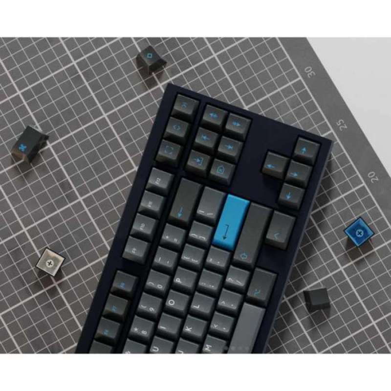 Promo pbtfans umbra - cherry profile double shot pbt keycaps set ...