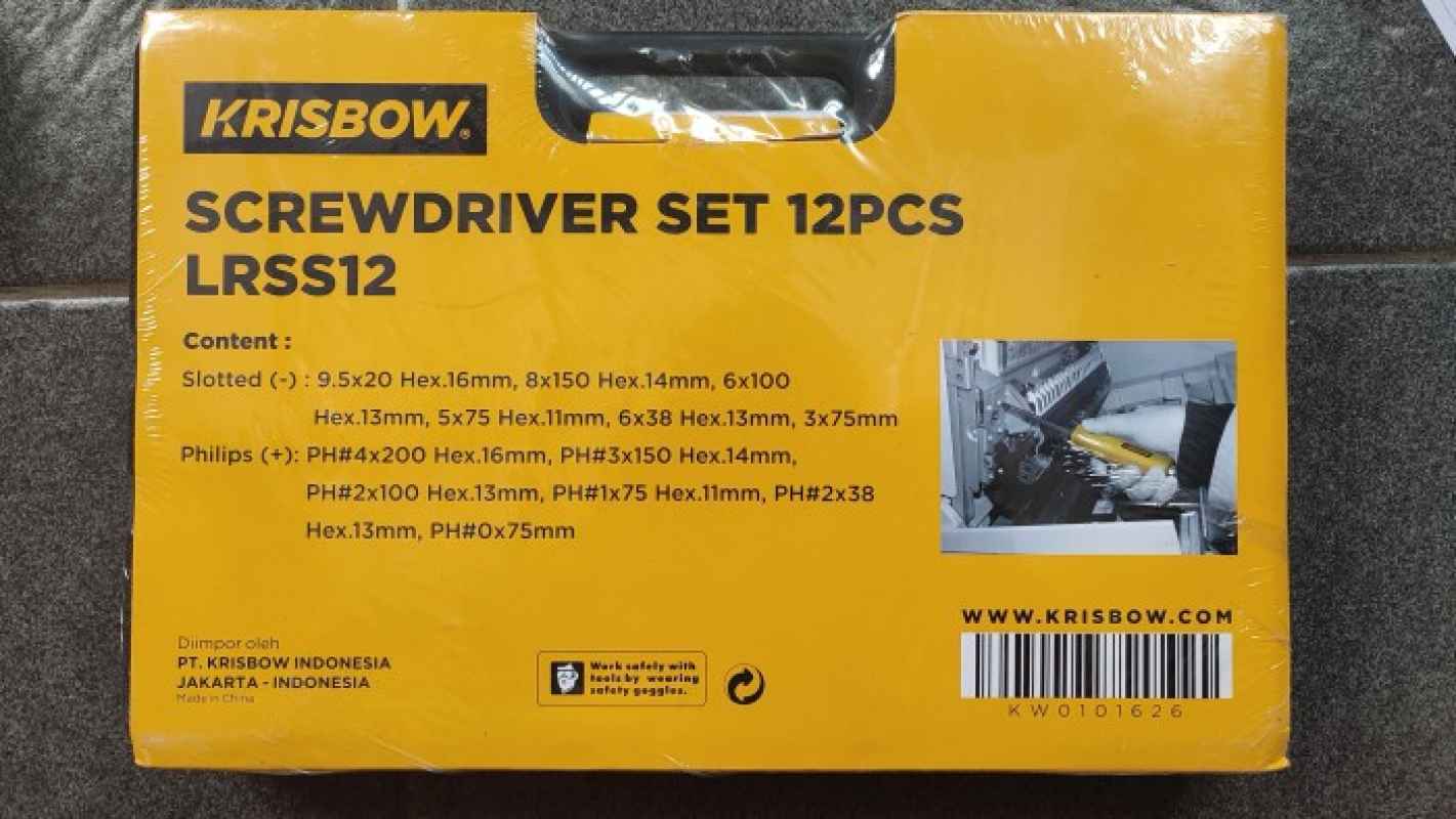 Jual Set Obeng Mekanik Obeng Pukul Krisbow Mechanic Screwdriver 12 Pcs ...