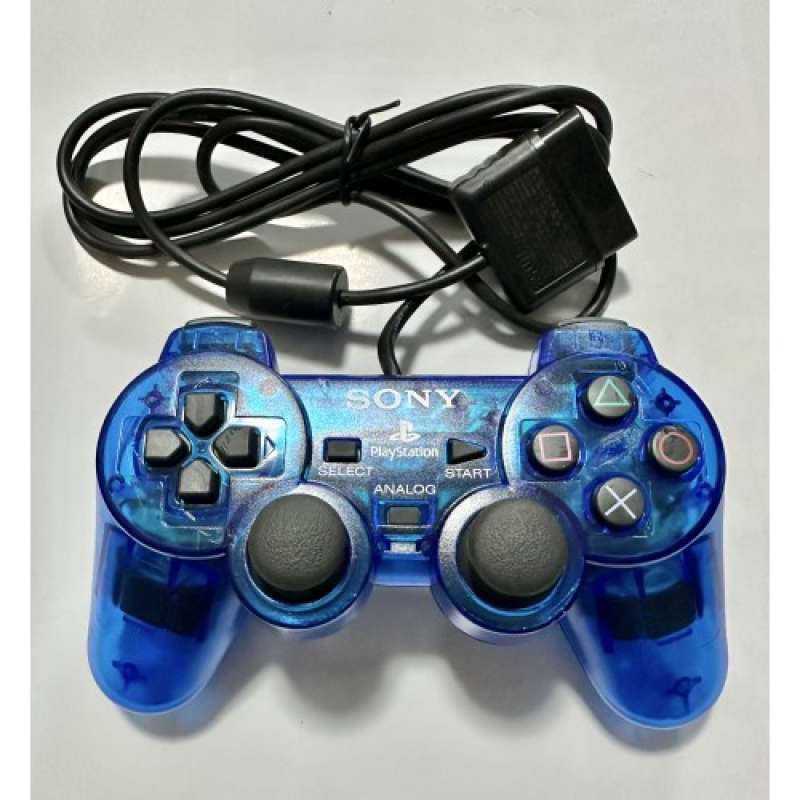 Promo PS2 Wired Controller / Stik PS2 Transparan Blue Diskon 1% di ...