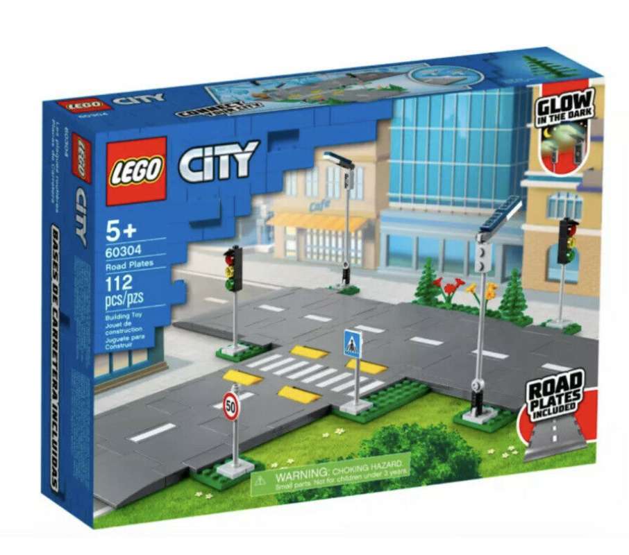 Jual LEGO City - 60304 Road Plates Set Building Kid Toy Baseplate Toys ...