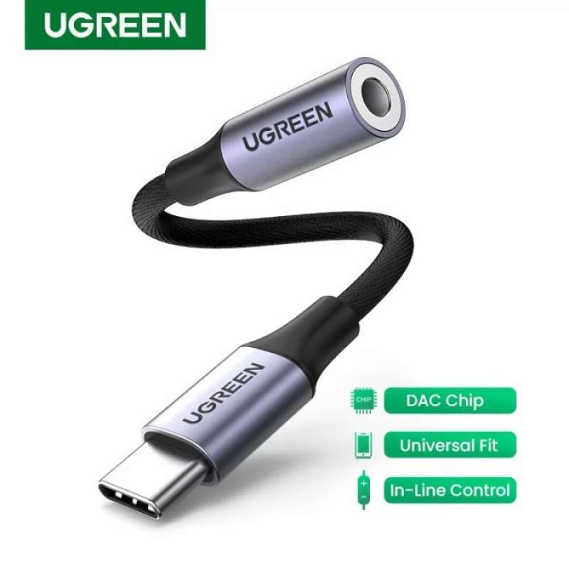 Promo UGREEN USB Type C to 3.5mm Female Headphone Jack Adapter Hi-Fi ...
