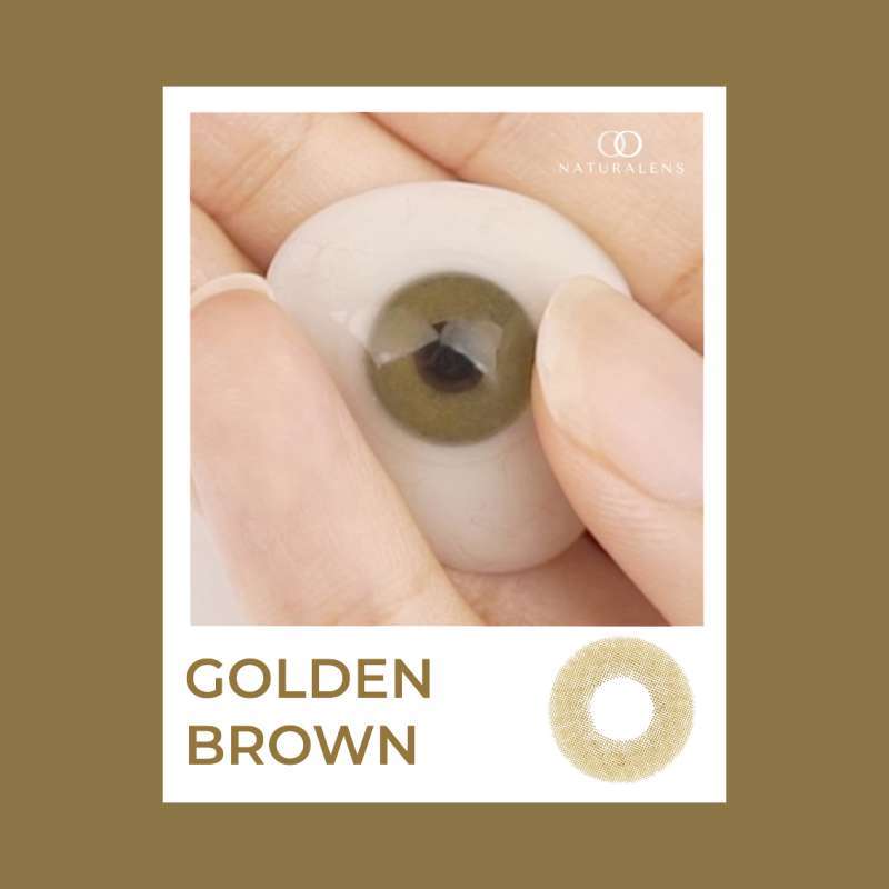 Jual Naturalens Golden Brown Softlens -0 sampai -10 Type 1 Contact Lens ...