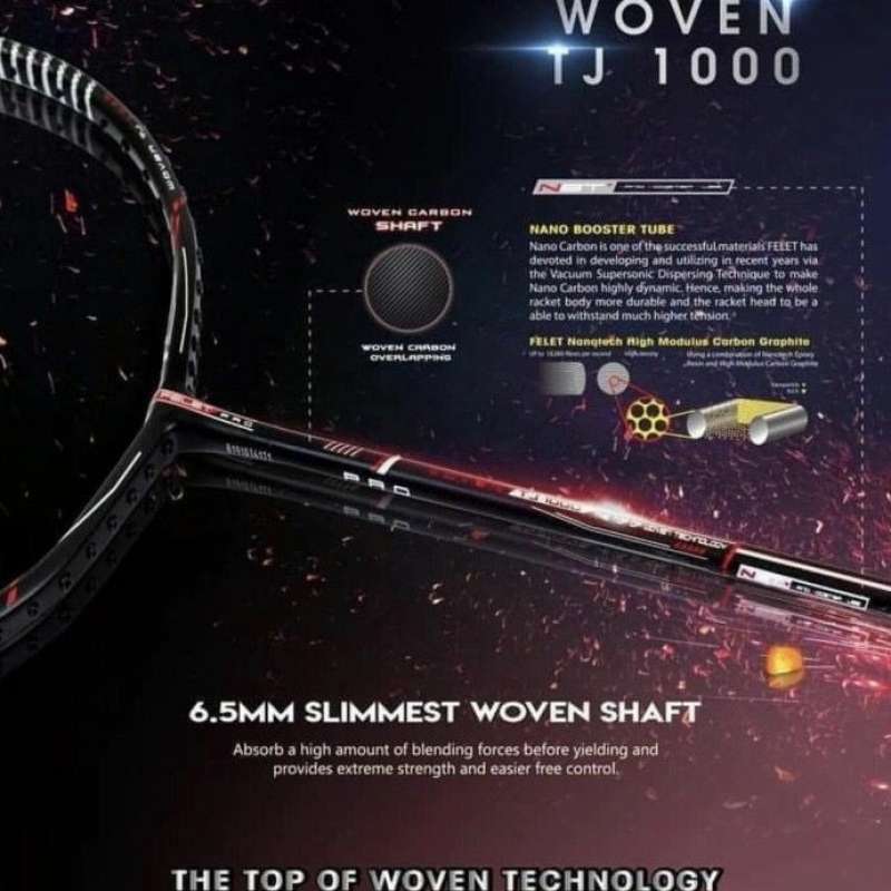 Jual Raket Badminton Felet Woven TJ 1000 Original di Seller Kenz Sports ...