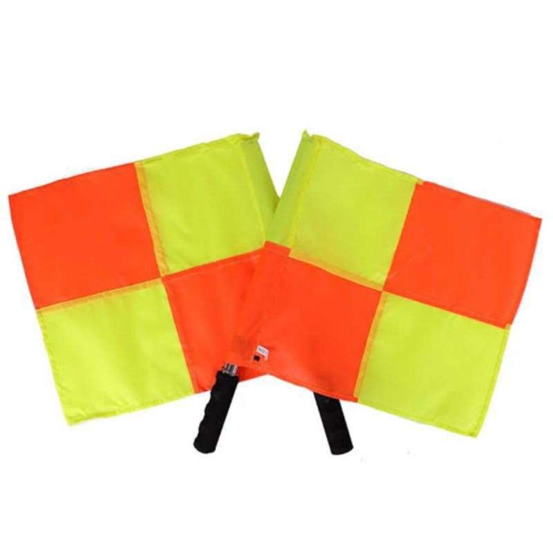 Jual 2pcs/Set CIMA Bendera Hakim Garis Wasit Sepak Bola dan Futsal ...