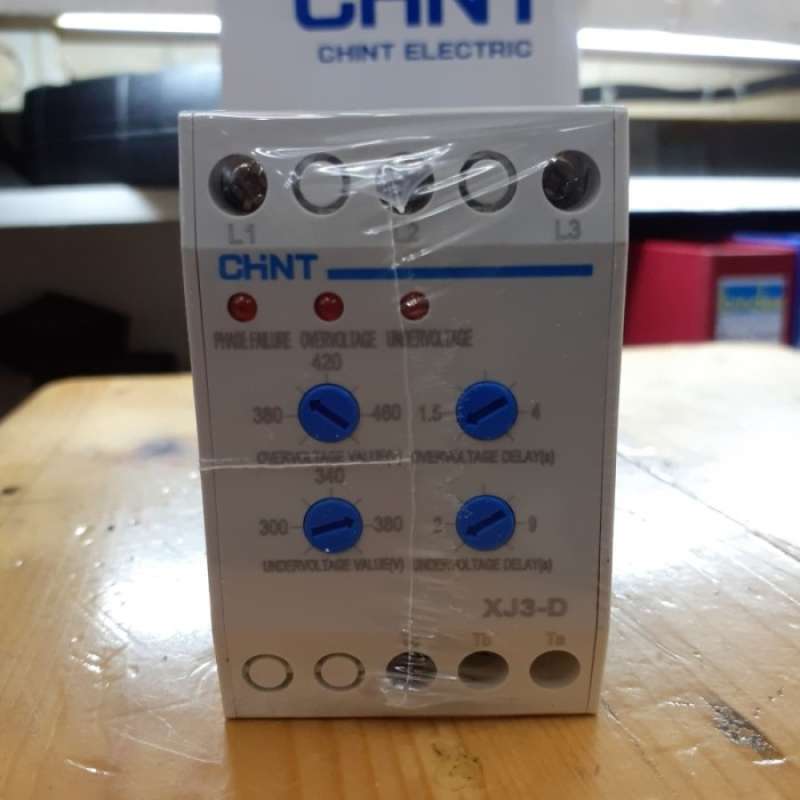 Promo Chint Xj3-d / Xj3d Phase Failure Relay Over / Under Voltage ...