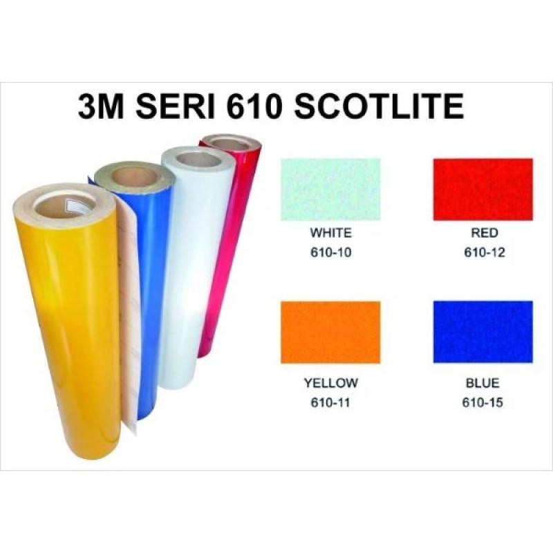 Promo 3m Scotlite 610 Series Reflective Sticker-1 Rol-l 60 Cm X P 45 ...