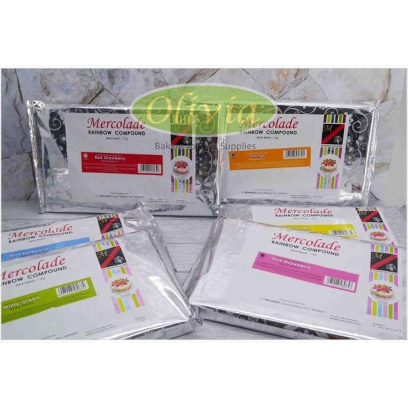 Jual Mercolade Rainbow Compound Varian Rasa / Cokelat Batang 1 Kg di ...