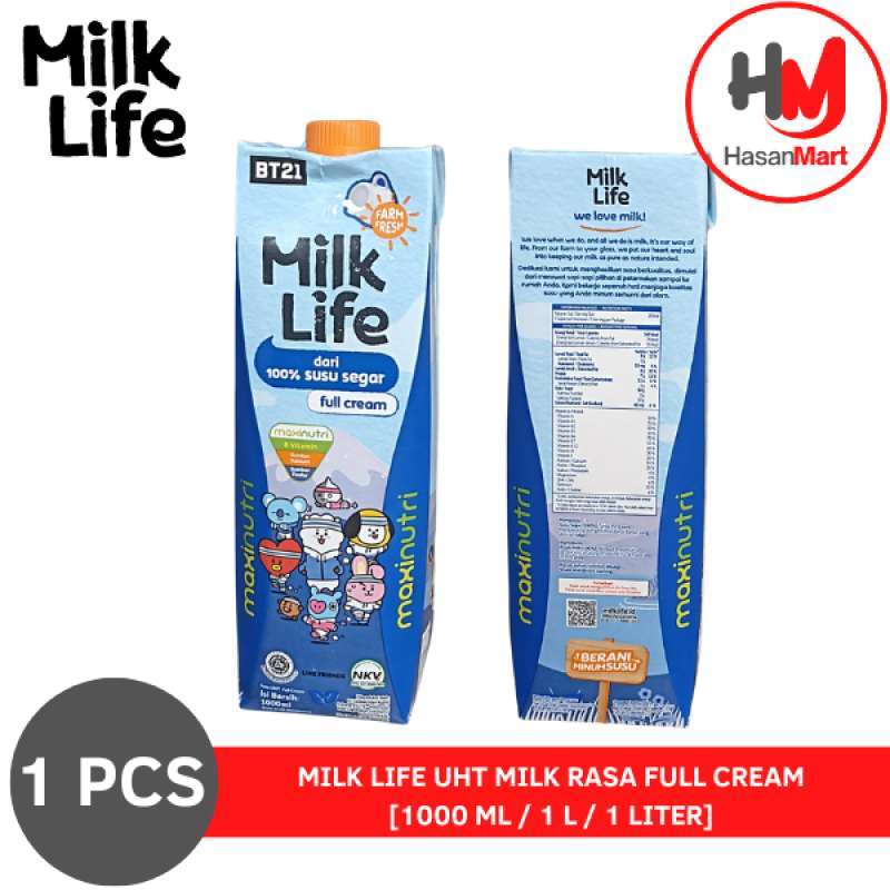 Jual Milk Life Uht Milk Rasa Full Cream [1000 Ml / 1 L / 1 Liter ...