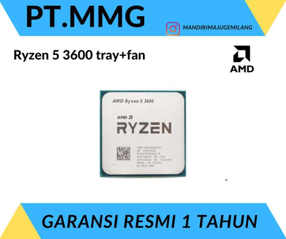Promo Processor AMD Ryzen 5 3600 Tray + Fan AM4 - Multivariasi ...