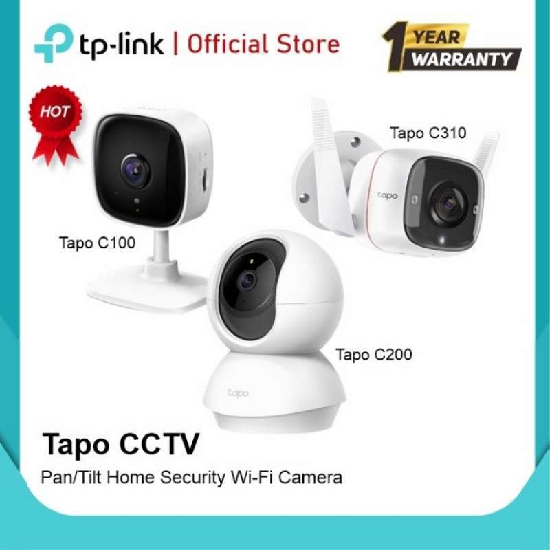 Promo Tp-link Tapo C200/c100/c310 Cctv Ip Camera Wi-fi Kamera Up To ...