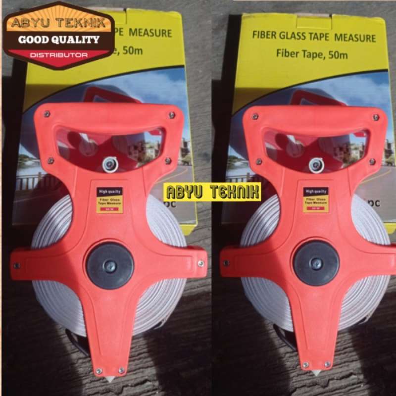 Promo Fiber Glass Tape Measure Fiber Tape Meteran Roll 50meter Diskon ...
