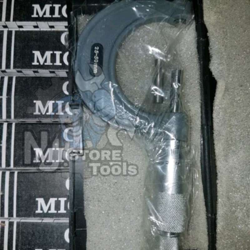 Promo Out Side Micrometer Jarak 25 - 50 x 0.01 - Mikrometer Luar Micro ...