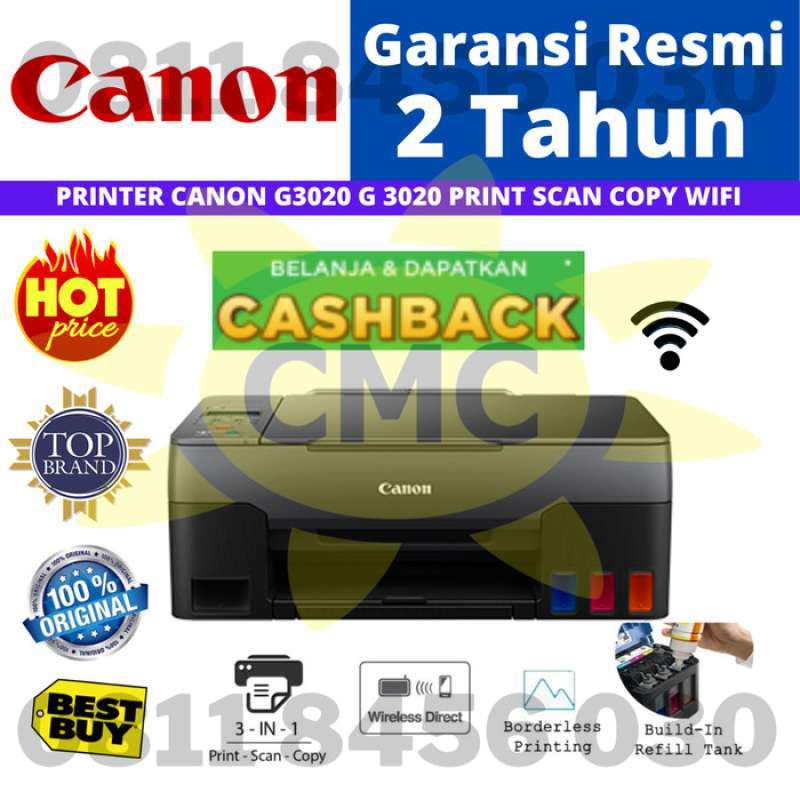 Jual Printer Canon Pixma G3020 G 3020 All In One Print Scan Copy Wifi ...
