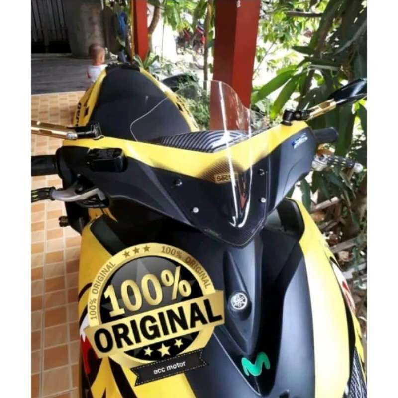 Promo Visor windshield Sectbill AEROX 155 AEROX Connected carbon ...
