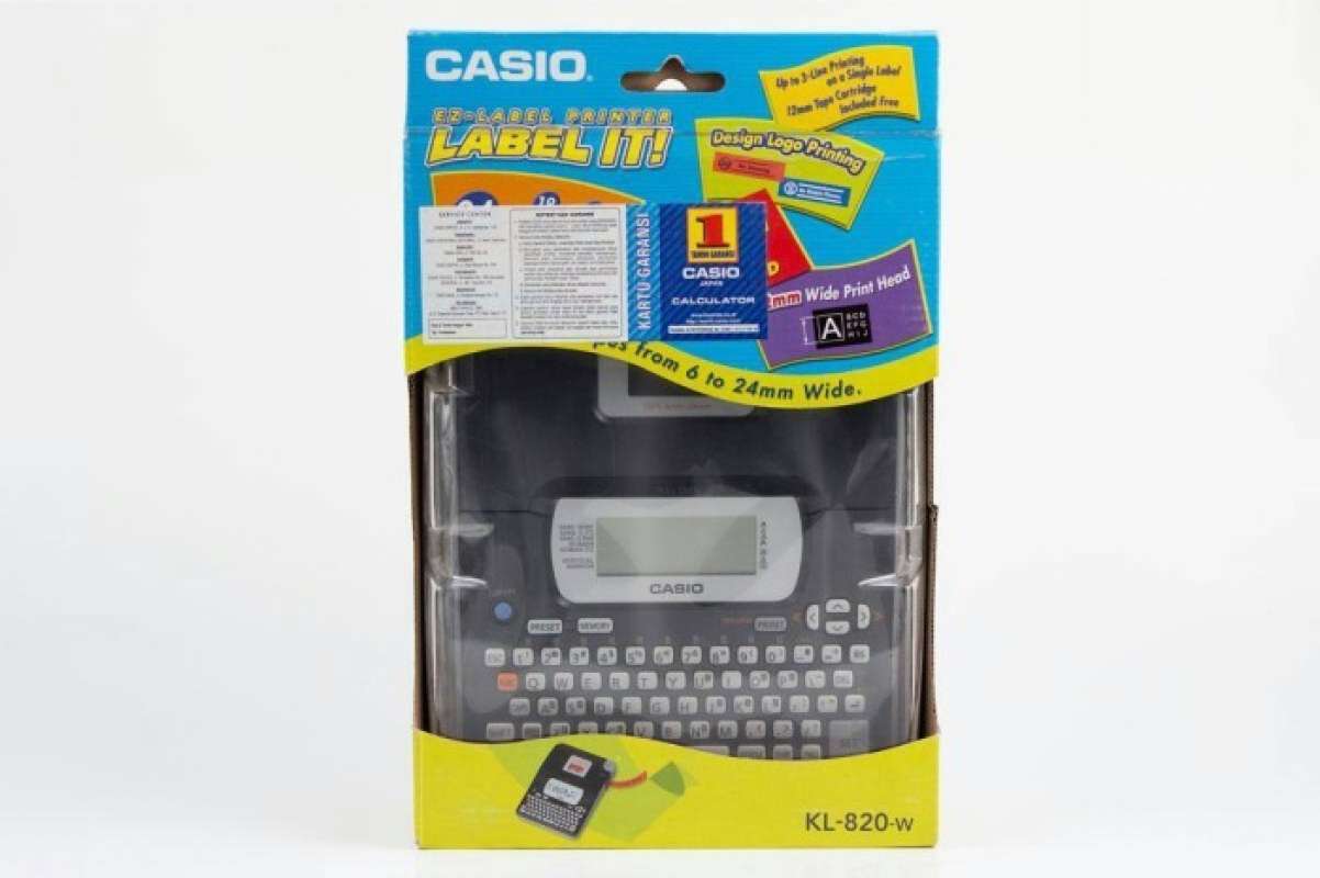 Promo Casio Kl-820 - Labeling Printer / Label Marker Ez Label It Kl820 ...