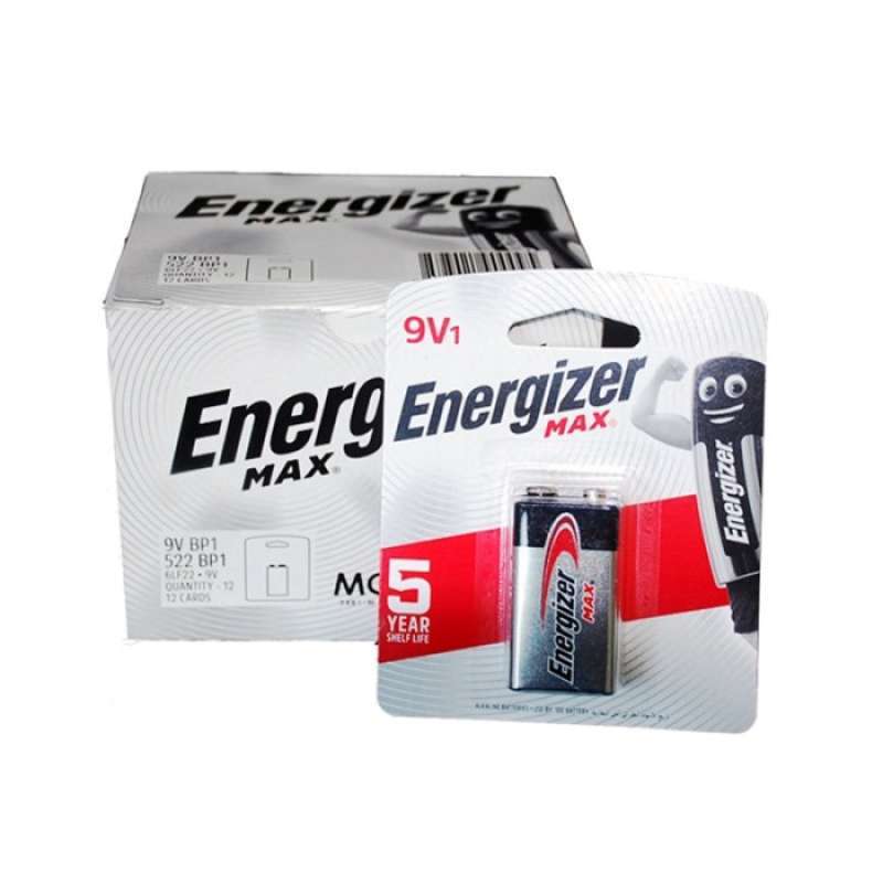 Promo Baterai Energizer Max Kotak /9 volt / 9V Alkaline 1 Kotak isi 12 Card Diskon 23% di Seller ...
