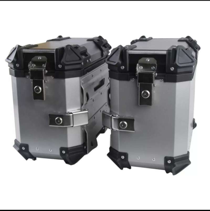 Jual Side Box Motor Almunium pannier Box Motor dengan Brecket di Seller ...