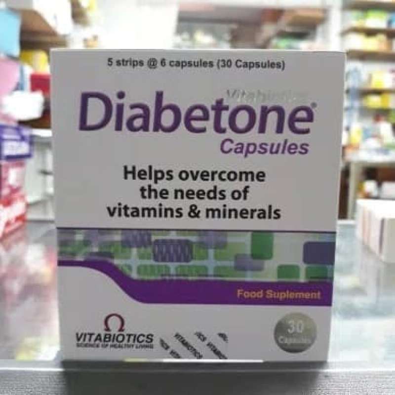 Jual Vitabiotics Diabetone 30 Kapsul (multivitamin Untuk Diabetes) Di ...