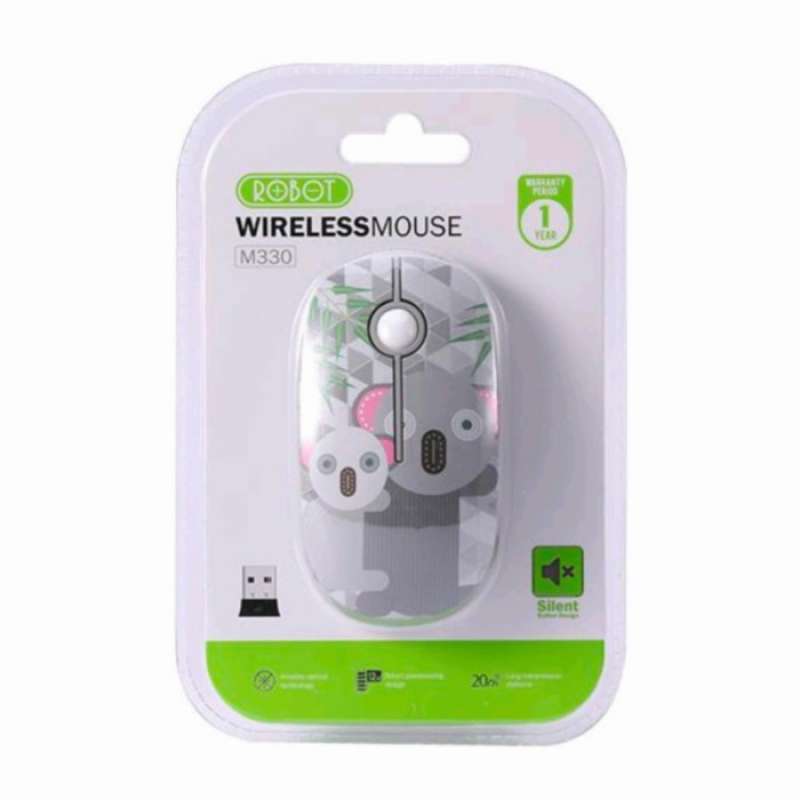 Jual Mouse Robot M330 / Mouse Wireless Safari / Mouse Robot M330 ...