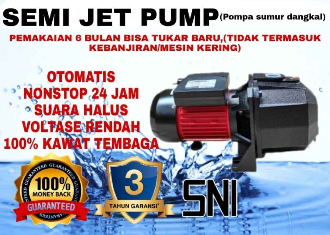 Jual Pompa Air Semi Jet Pump Bergaransi Otomatis Pompa Air Sumur Dalam ...