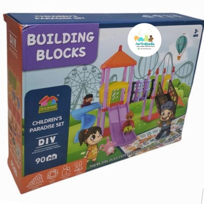Promo Mainan Anak Paradise Building Block Children 90 Pcs Blocks Kado ...