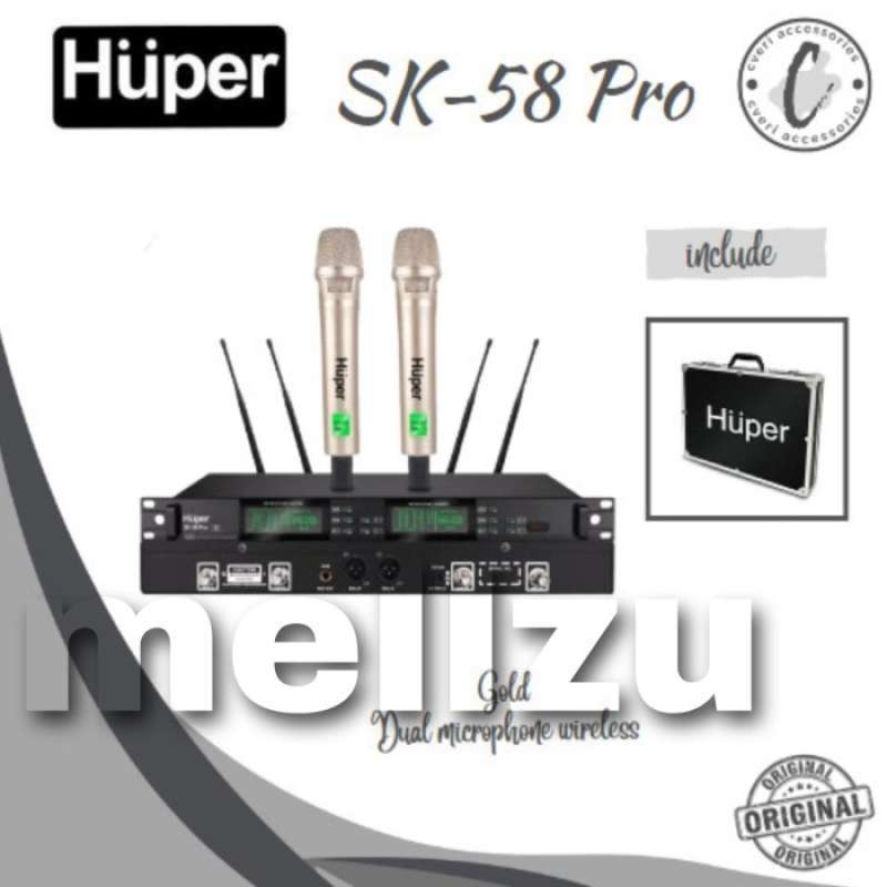 Jual Mic Wireless Huper Sk 58 Pro Original Handheld Di Seller Kazuma ...
