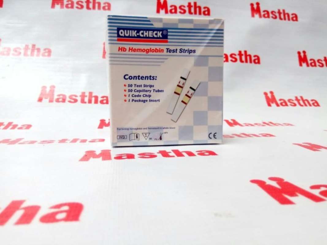 Promo Refill Isi Ulang Strip Hemoglobin Hb Quik Quick Cek Check Ceck ...