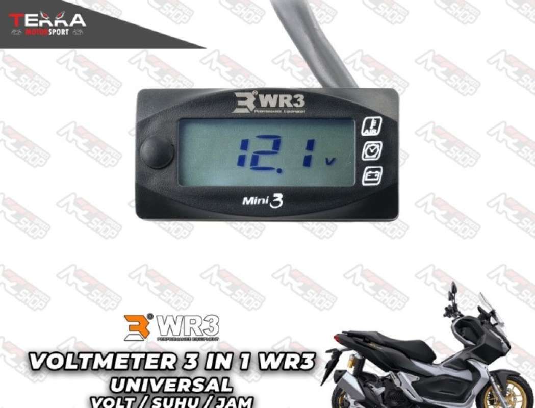 Promo Voltmeter WR3 Mini3 Volt Temperature Clock Honda ADV 150 Diskon 23% di Seller Centaur ...