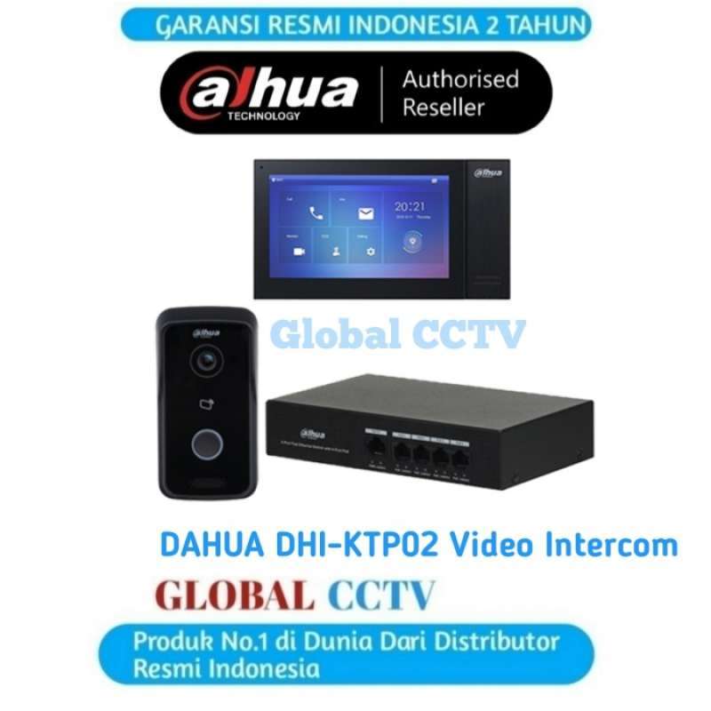 Jual video intercom / dahua dhi-ktp02 ip camera pintu / villa door ...