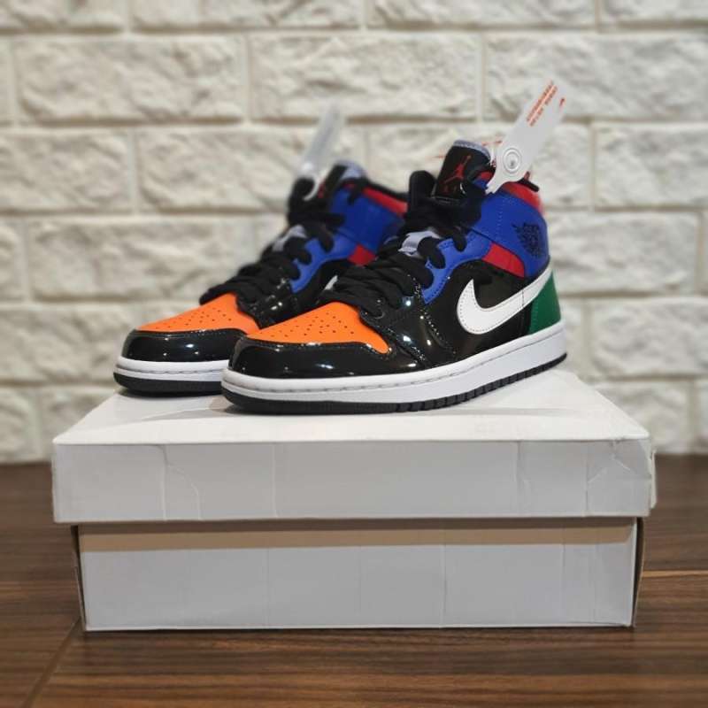 Jual Nike Wmns Air Jordan 1 Mid Se Multi Patent Di Seller Hypestar ...