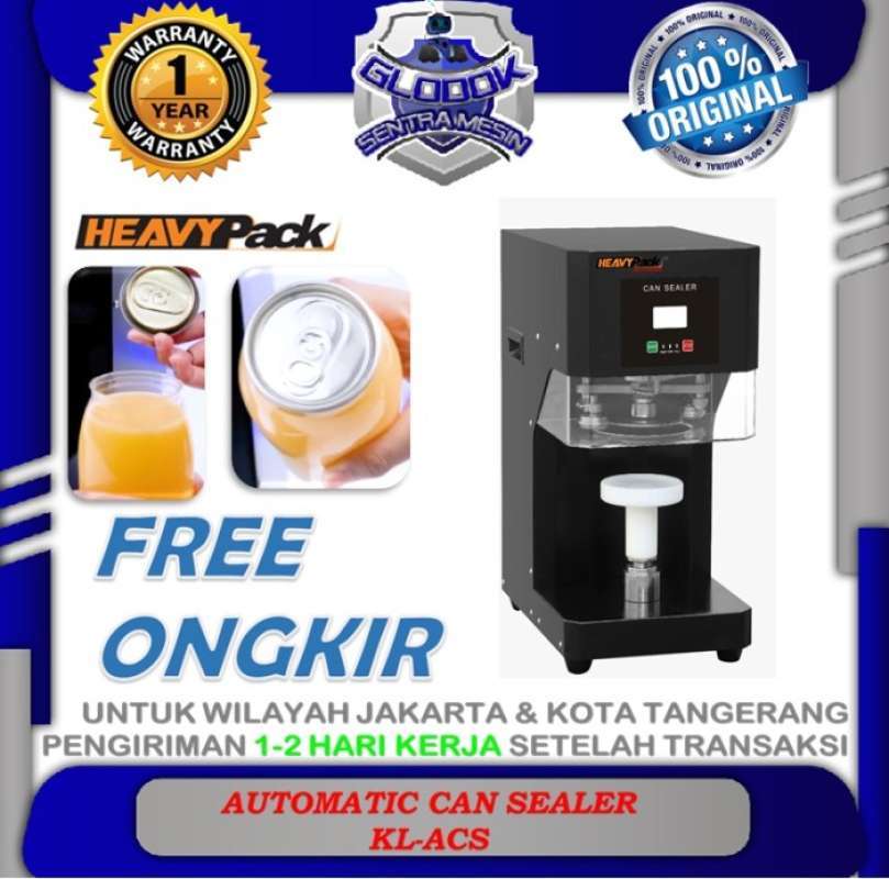 Jual Mesin Penutup Botol Kaleng / Automatic Can Sealer Heavypack Kl-Acs di Seller Jaya Raharja ...