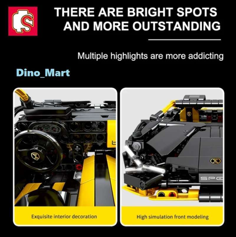 Promo Sembo Block Mobil Lamborghini Sports Racing Vehicle 701954 - Dino ...