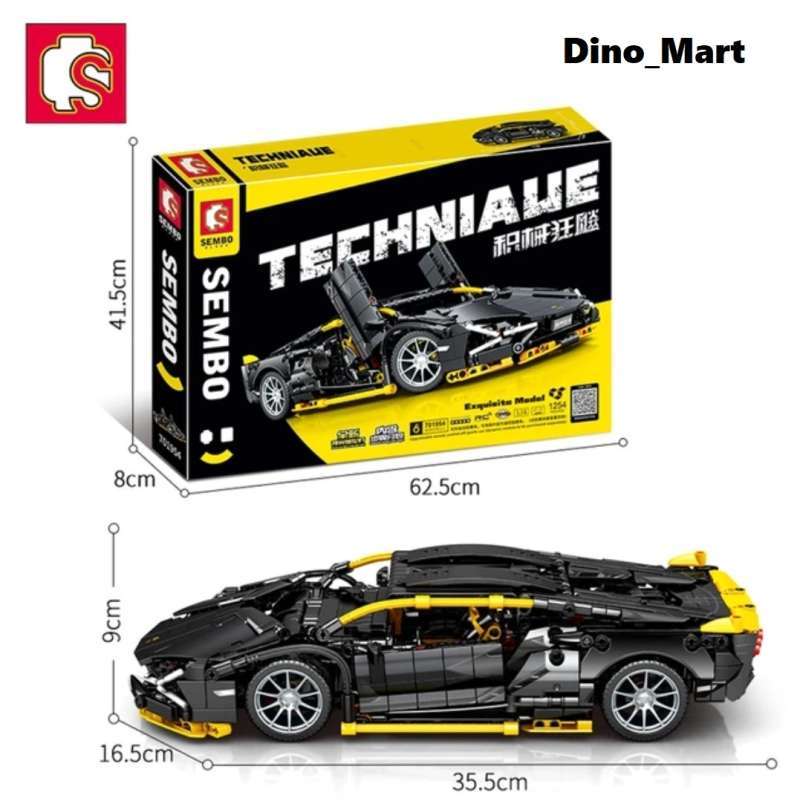 Promo Sembo Block Mobil Lamborghini Sports Racing Vehicle 701954 - Dino ...
