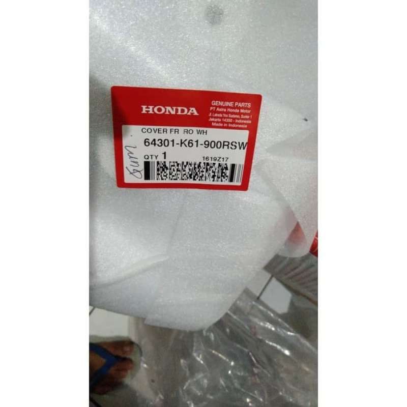 Promo Tameng Beat Pop Putih K61 Original Honda Diskon 23% Di Seller ...