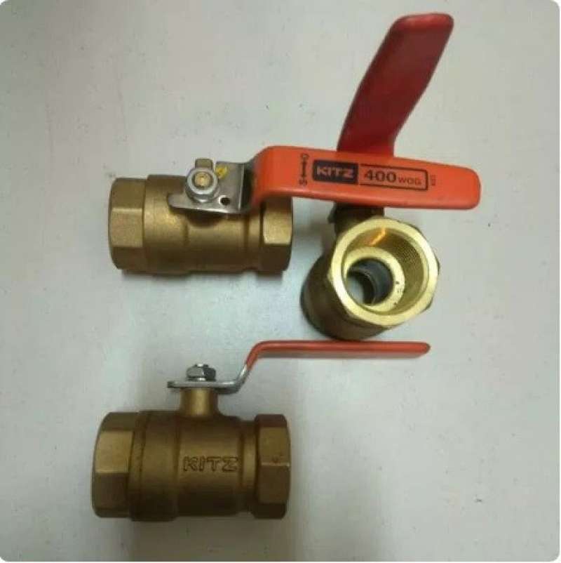 Promo Ball valve KITZ 1/4 ( 100% ) Stop Kran Kuningan 400 W.O.G Diskon 23% di Seller Waroka ...