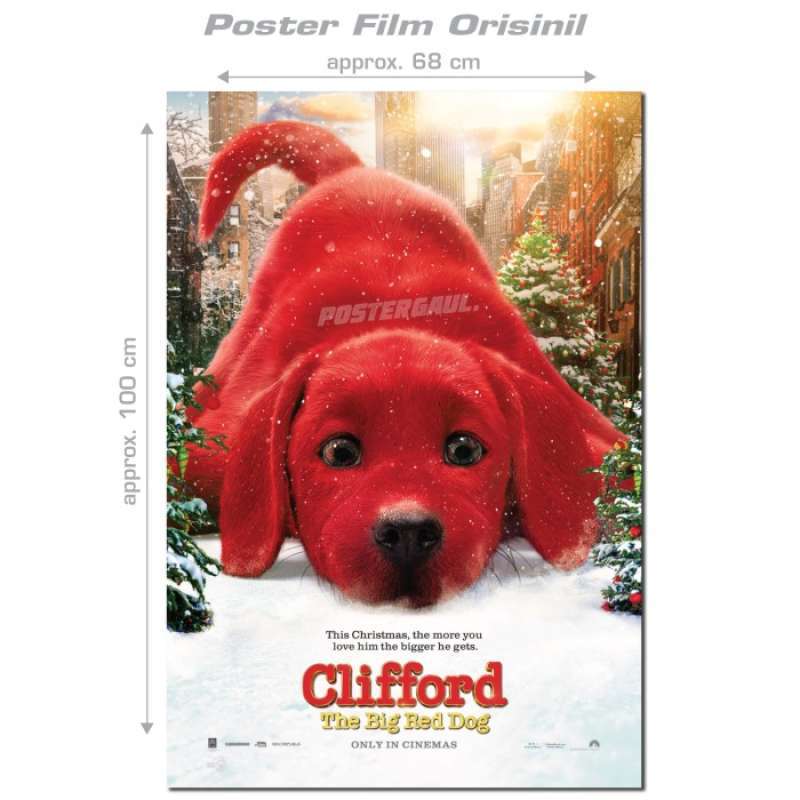 Promo Poster Film Clifford : The Big Red Dog - Original Indonesian One ...
