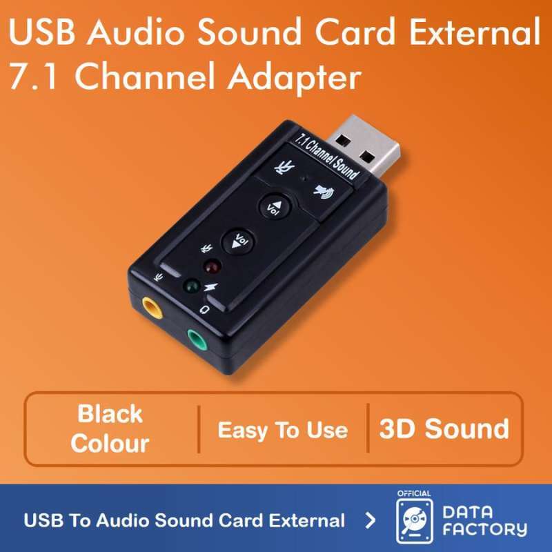 Jual Converter Sound Card Adapter Usb 7.1 Channel External Konverter Audio Di Seller Datafactory ...