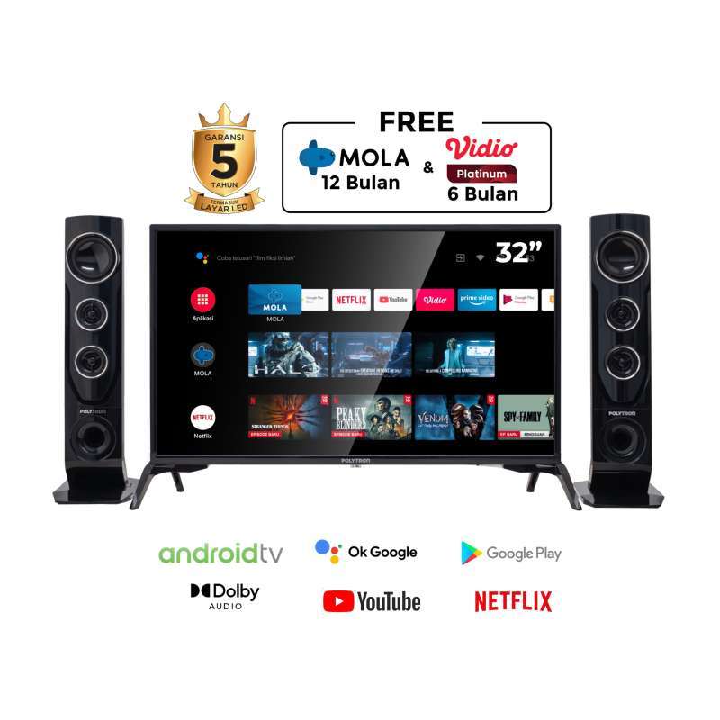 Jual Led Tv Polytron Android Cinemax Tv 32 Inch Pld 32tag9855 Di Seller ...