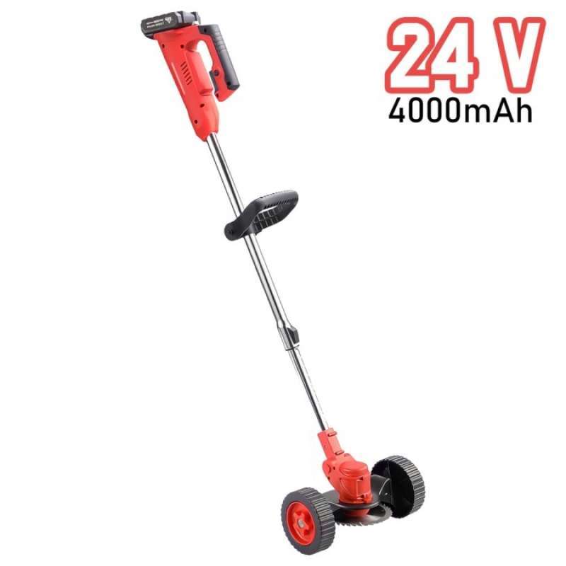 Promo Mesin Potong Rumput Batrai Alat Potong Roda 24 Volt Cordless ...